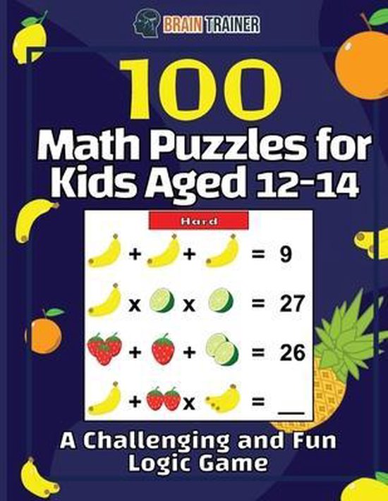 100 Math Puzzles for Kids - Challenging Logic Game - 100math | bol