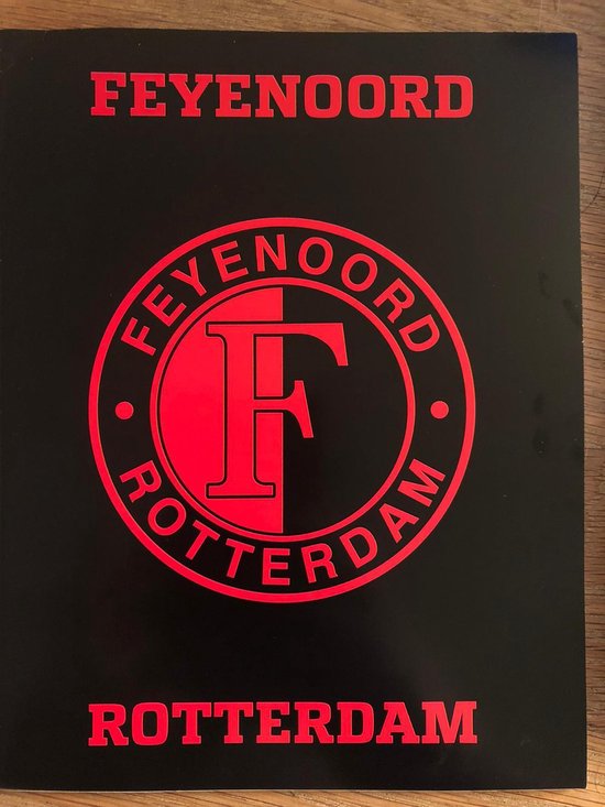 school schriften Feyenoord 3 stuks zwart met rode tekst/logo | bol.com