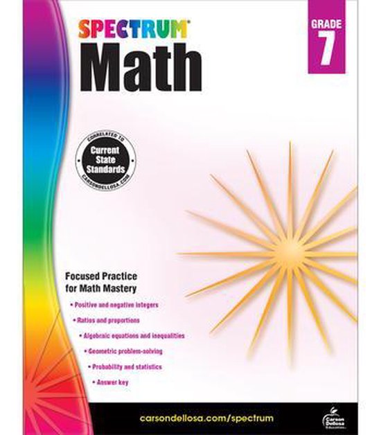 Spectrum Math, Grade 7, Spectrum | 9781483808758 | Boeken | bol