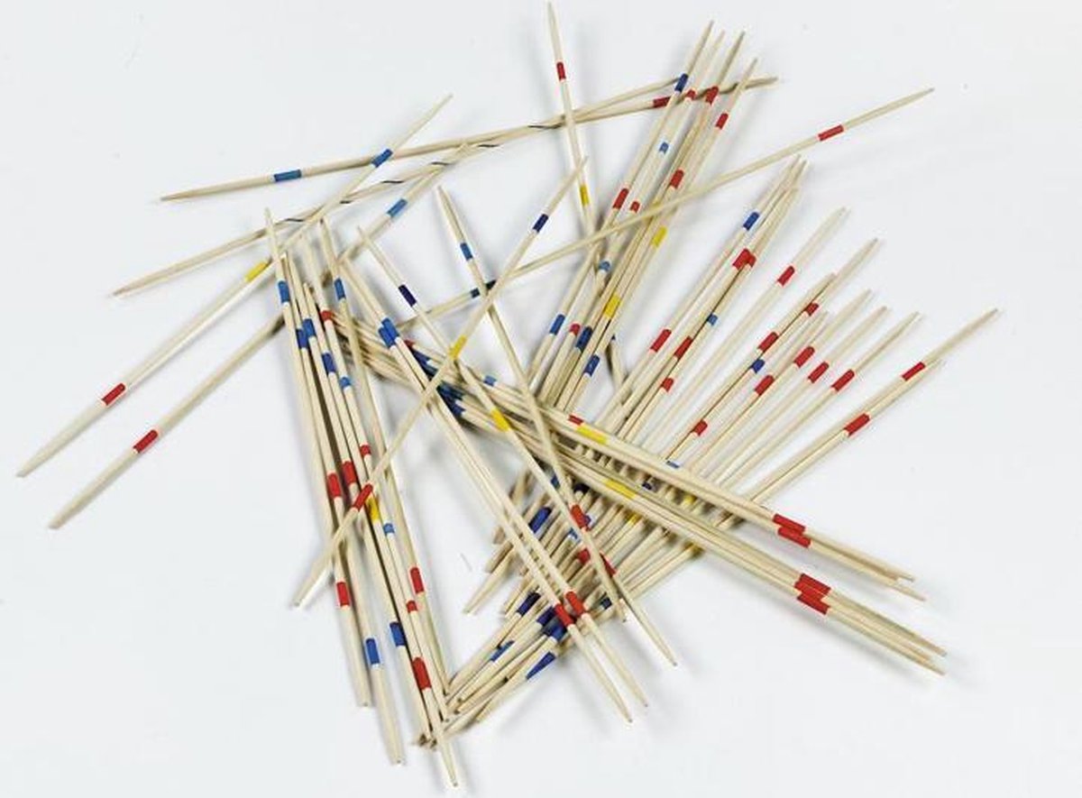 Mikado Spel in houten Kistje met schuifdeksel - 41 stokken 18cm | Games ...