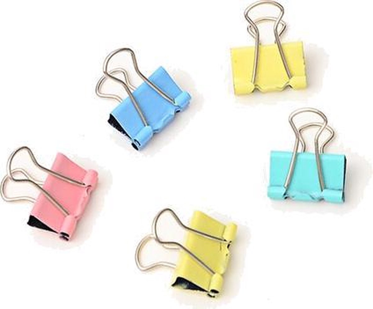 Papierklem | 60 Stuks | 15mm | Papier Clips | Binder | Meerdere Kleuren ...