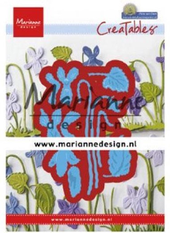 Marianne Design Creatables Snij en Embosstencil - Petra's Viooltjes | bol