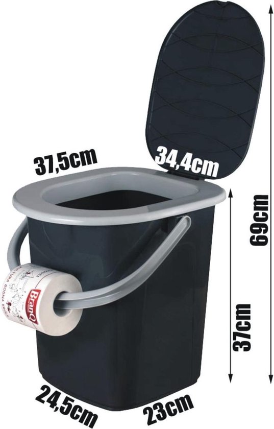 bol.com | Campingtoilet | Toiletemmer | Draagbare Toiletemmer | 22 ...