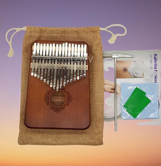Luxe Kalimba Set - Muziekinstrument – Duimpiano – 17 Tonen ...