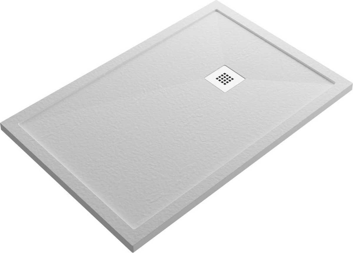 Douchebak Slate Frame Nieve 90x120 cm - Doucheplaat Polymeer composiet ...