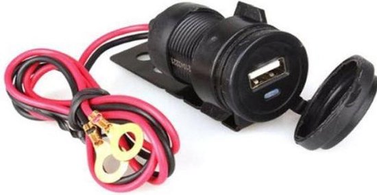 USB Quickcharge voeding naar open einde 12/24V inbouwvoet | bol