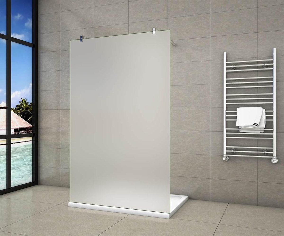 Serie White Dahlia - Inloopdouche / Douchewand - 120x200 - Chroom ...