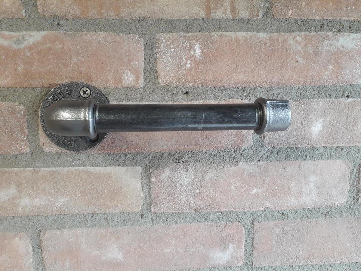 Toiletrolhouder Industrieel – Incl. bijbehorende schroeven - Wc-rol ...