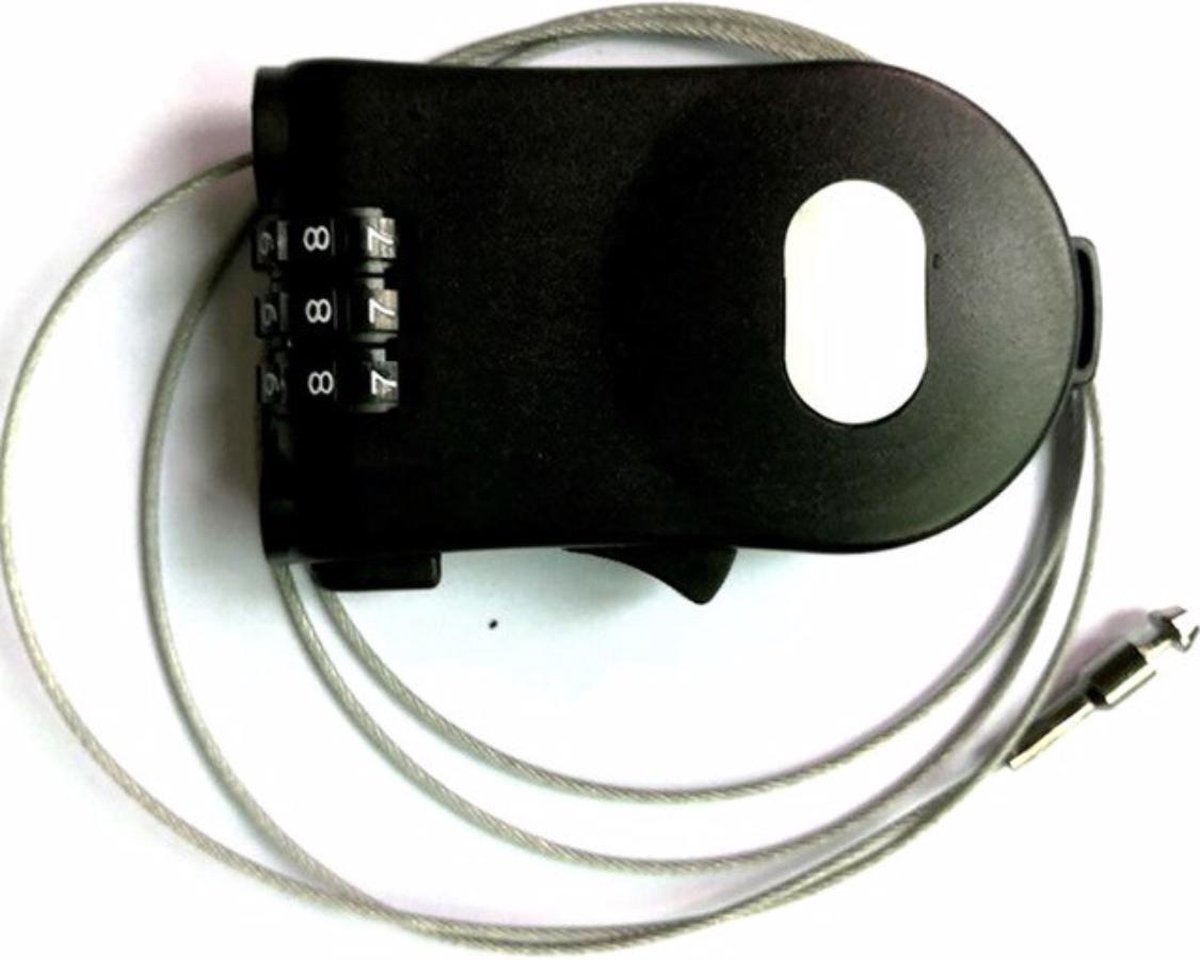 WiseGoods - Staaldraad Kabelslot met Cijferslot - Uitschuifbaar ...