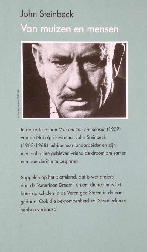 Van muizen en mensen, John Steinbeck | 8710371001941 | Boeken | bol.com