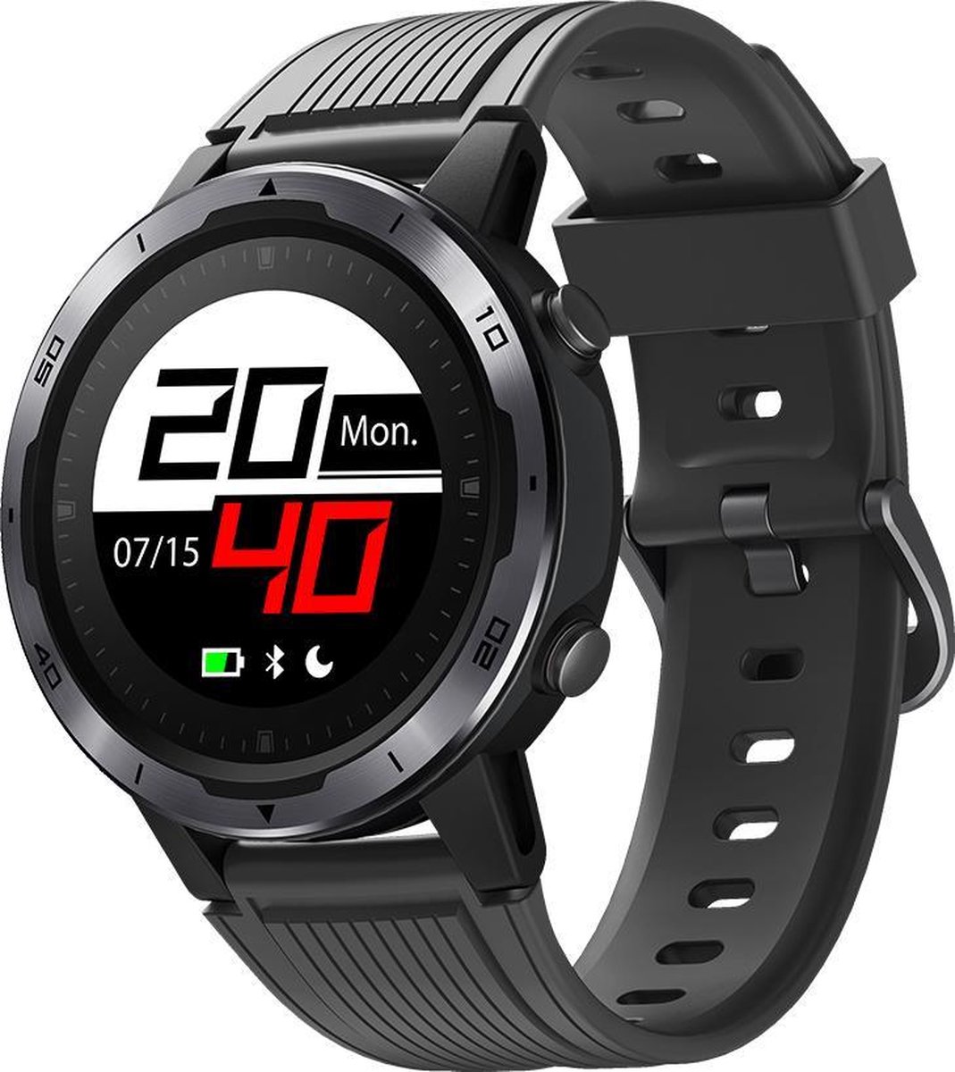 SmartWatch-Trends - Smartwatch - met ingebouwde GPS en Kompas - Zwart ...