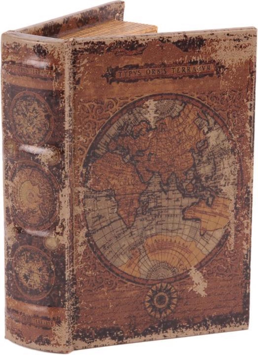 Book box 15 cm Worldmap | bol.com