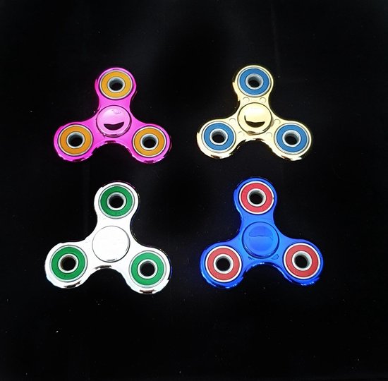 Flip spinners Box van 24 stuks groot verpakking kleur Goud, Zilver ...