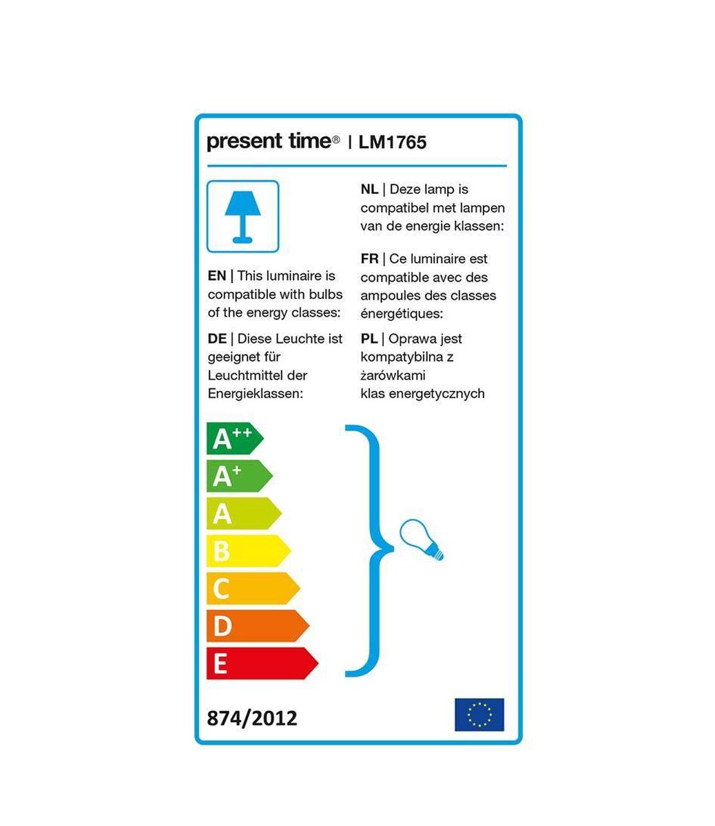Leitmotiv Bonnet tafellamp | halve bol | messing voet | zeegroen | bol.com