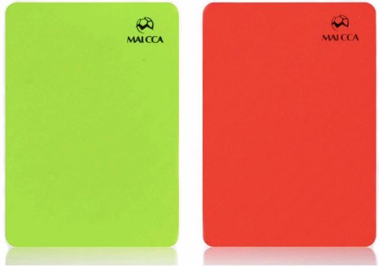 WiseGoods Scheidsrechterset Kaarten - Kaartenset in Etui met Gele en ...