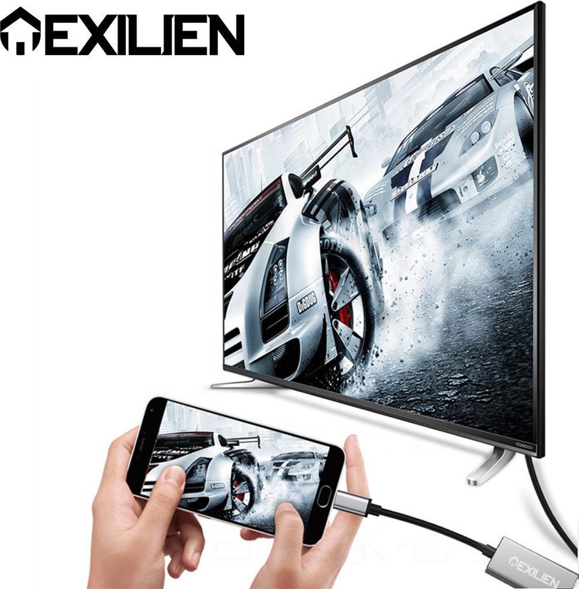 Exilien USB C naar HDMI Adapter - Ondersteunt 4K @30Hz - Converter - Type C to HDMI -... | bol.com