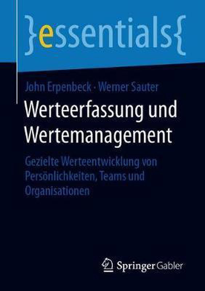 Werteerfassung und Wertemanagement, John Erpenbeck | 9783658301958 | Boeken | bol