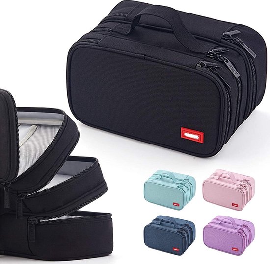 Etui voor school/universiteit groot Zwart | bol