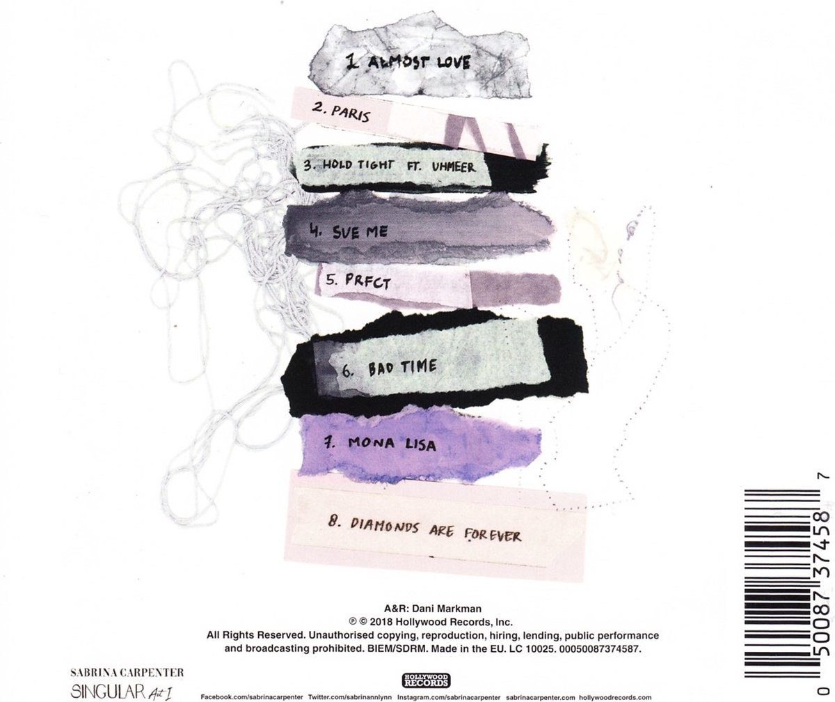 Sabrina Carpenter - Singular Act 1 (CD), Sabrina Carpenter | CD (album ...