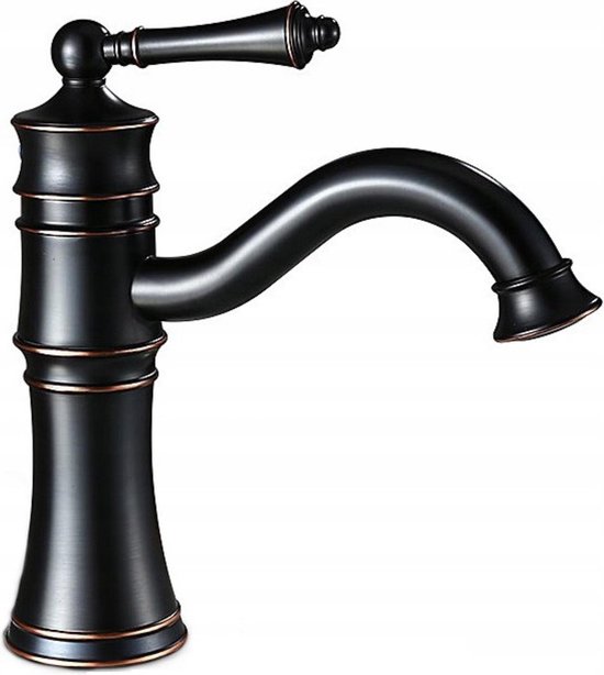 Rea Vintage Black Low - Wastafelkraan - Zwart | bol