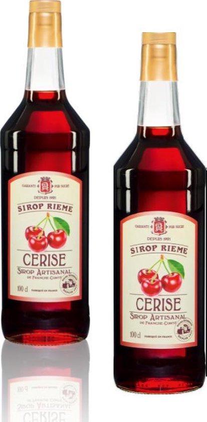 Rieme Boissons kersen limonadesiroop - ranja voor sodamaker - 1 liter | bol