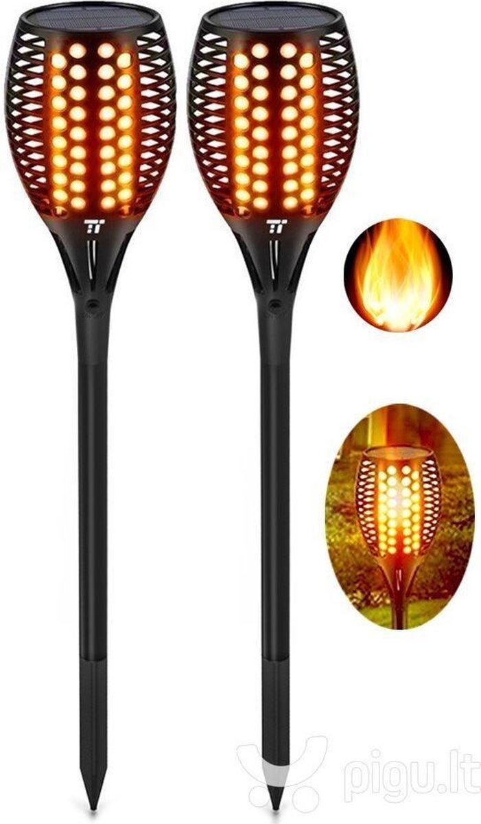 Solar fakkel - tuinverlichting lantaarn -zonne energie ...