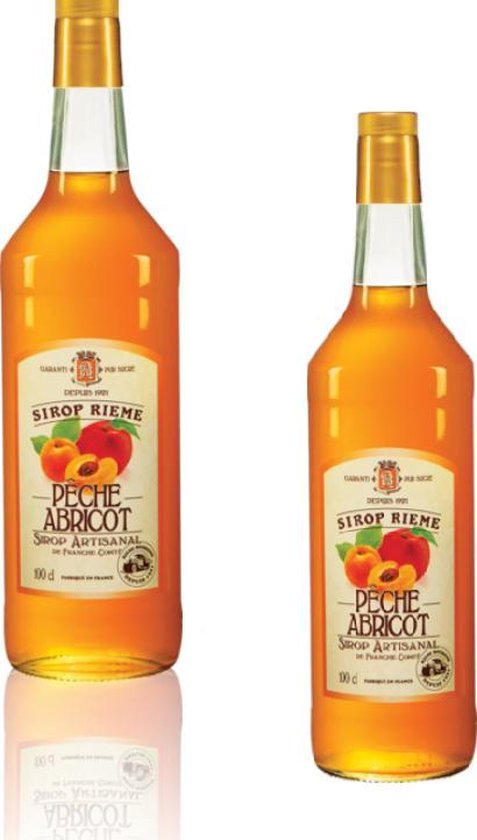 Perzik abrikozen limonadesiroop - 1 liter siroop ranja perzik abrikoos ...