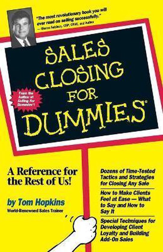 Sales Closing For Dummies, Tom Hopkins | 9780764550638 | Boeken | bol