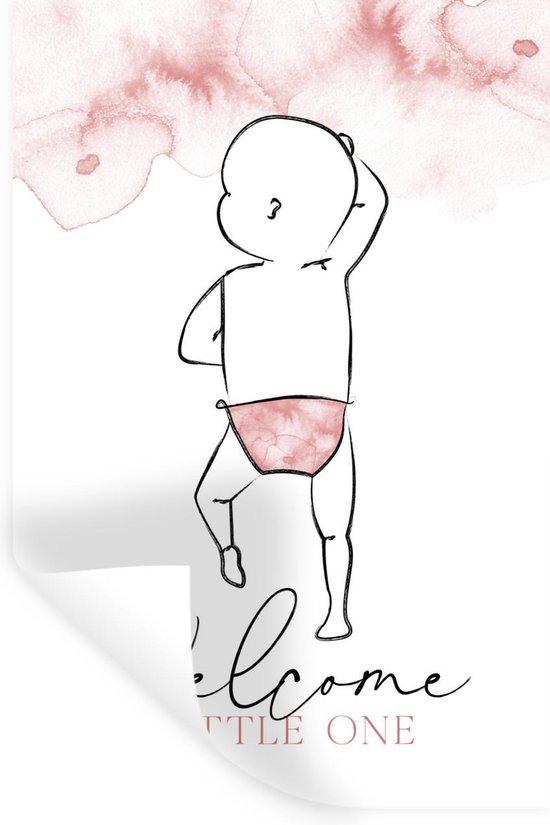 Muurstickers - Sticker Folie - Welcome little one - Baby - Spreuken ...