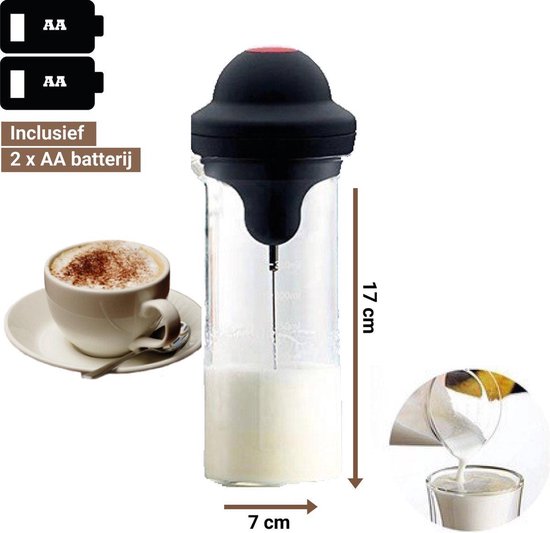 Milk Twister® Elektrische melkopschuimer | Melkschuim | Inclusief AA ...