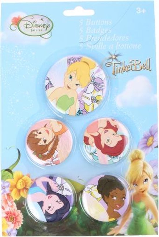 buttons Tinkerbell 5 stuks | bol.com