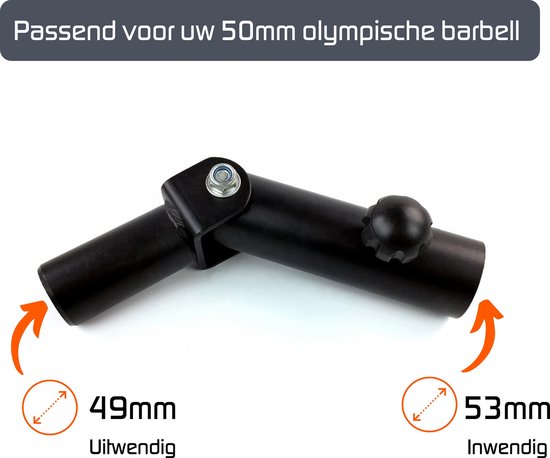 Landmine steun voor lange halters 50mm – fitness barbell roeigreep ...