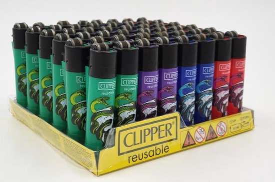 Clipper aansteker Mini - CP22 - Thema 'Snake Skulls' - 4 stuks ...