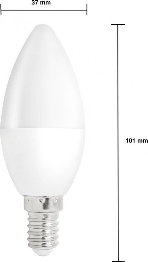 Led Kaarslamp E14 Fitting 1w Vervangt 10w 3000k Warm Wit Licht