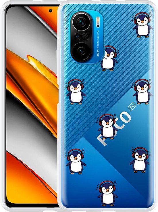 Xiaomi Poco F3 Hoesje Chillin like a penguin - Designed by Cazy | bol