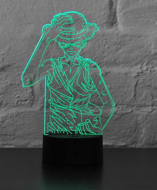 DawnLights - Luffy Design - One Piece - 3D Lamp - Led Licht - Anime ...