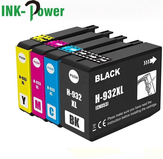 Inktcartridges voor HP 932XL / 933XL | Multipack van 4 stuks voor HP ...