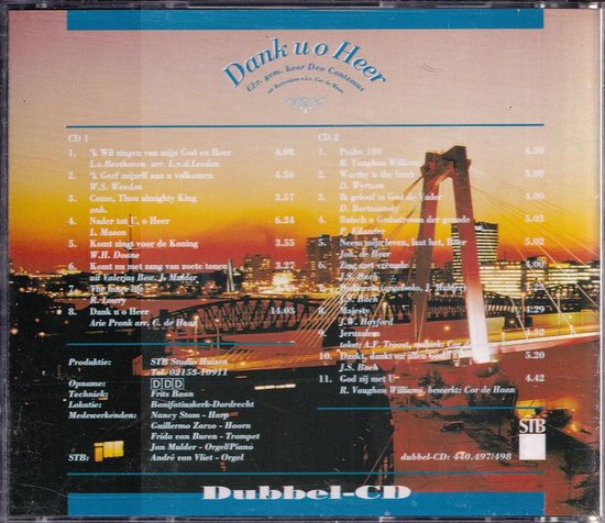 Dank U o Heer - Chr. Gem. Koor Deo Cantemus Rotterdam o.l.v. Cor de Haan, Chr. Gem.... | bol.com