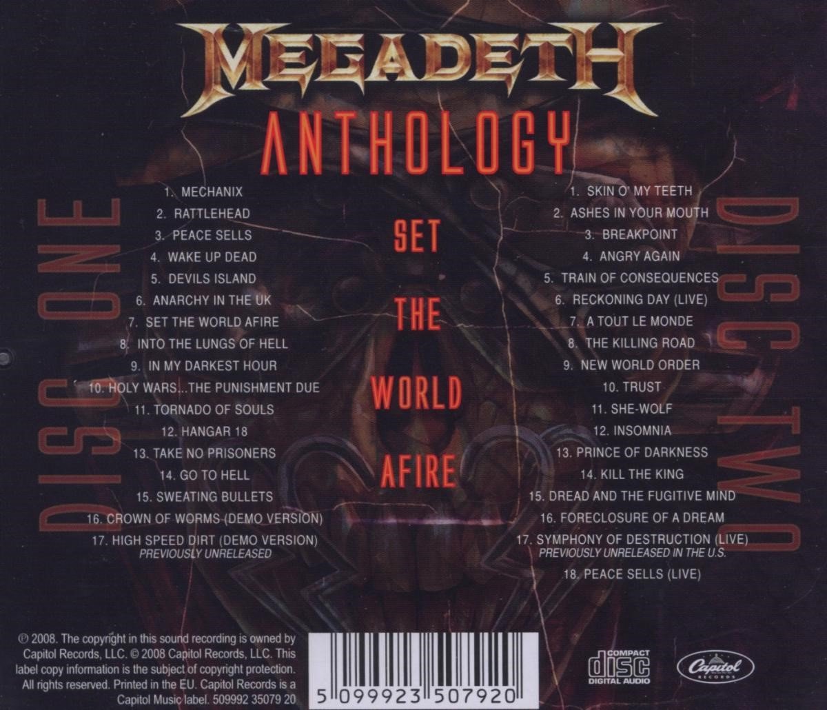 Megadeth - Anthology Set The World Afire (2 CD), Megadeth | CD (album ...