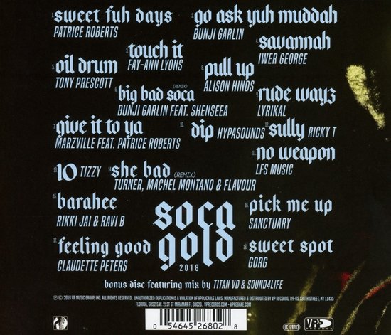 Various Artists - Soca Gold 2018 (2 CD), various artists | CD (album ...