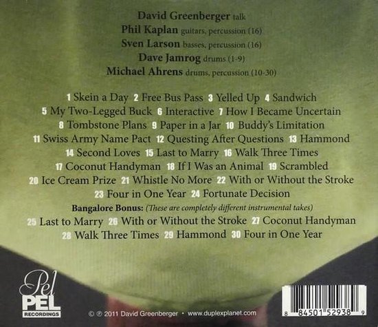 David Greenberger & Bangalore - How I Became Uncertain (CD), David ...