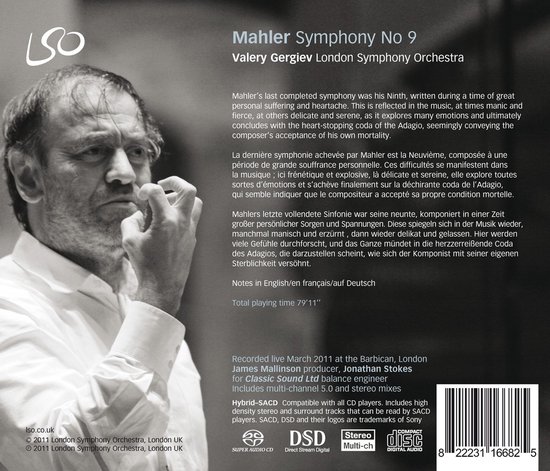 London Symphony Orchestra, Valery Gergiev - Mahler: Symphony No.9 (SACD), London... | bol