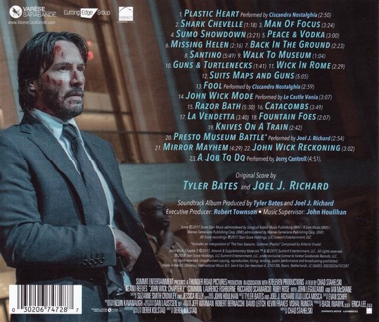 Various Artists - John Wick: Chapter 2 (CD) (Original Soundtrack), Joel J. Richard |... | bol
