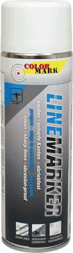 COLORMARK Linemarker - Wit - 750 ml - Afwerkingslaag | bol