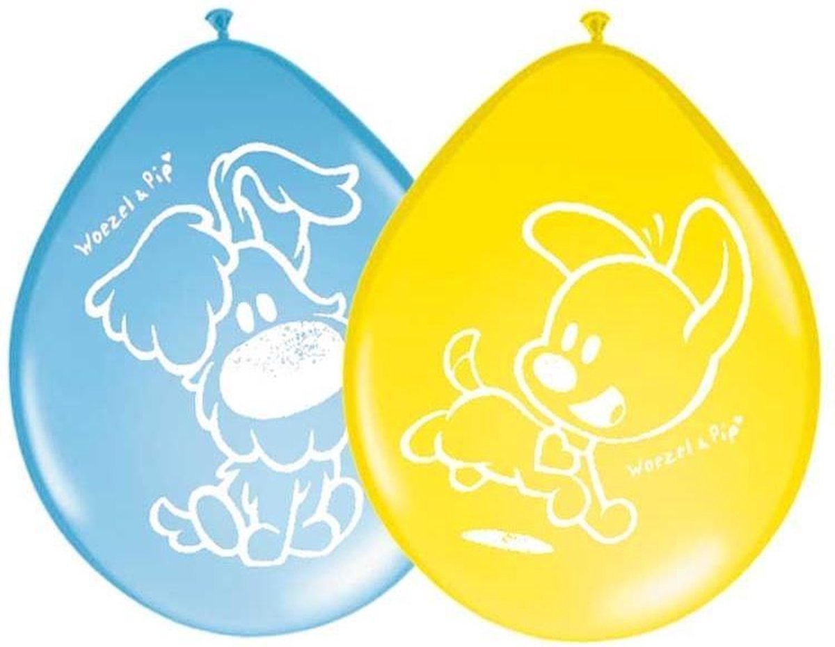 Woezel en Pip Ballonnen - 8 stuks | bol.com