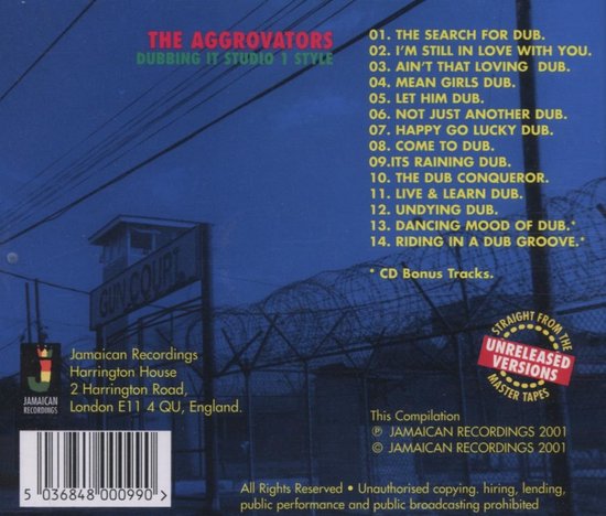 The Aggrovators - Dubbing It Studio One Style (CD), The Aggrovators ...