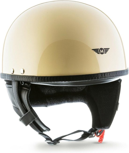 MOTO D23 braincap, halve helm, pothelm voor scooter en harley motor, XL ...