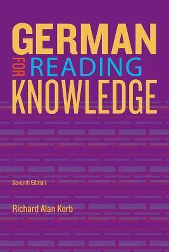 Jannachs German For Reading Knowledge | 9781133604266 | Richard Korb ...