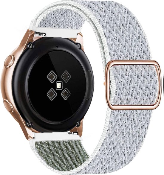 YONO Nylon Smartwatch Bandje 20mm - Horlogebandje geschikt voor Samsung ...