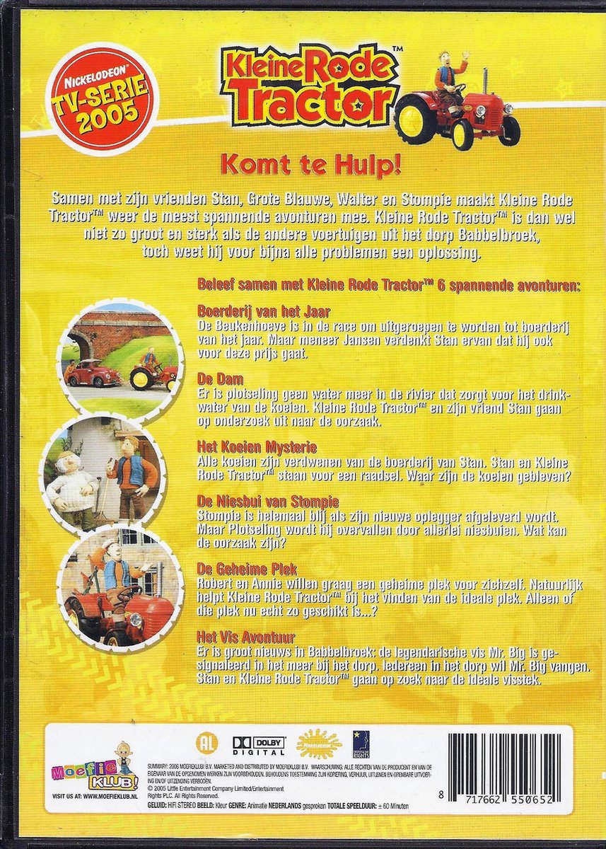 Kleine Rode Tractor - Komt Te Hulp (Dvd) | Dvd's | bol.com